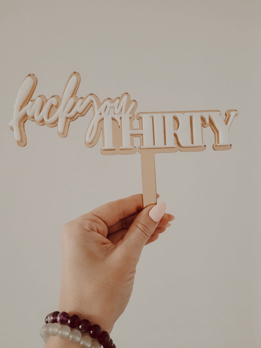 CAKE TOPPER - DOUBLE LAYER – Living on Trend Australia