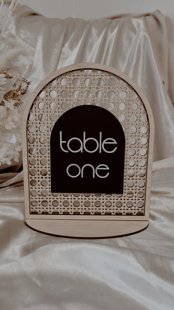 TABLE NUMBERS SIGNS - RATTAN – Living on Trend Australia
